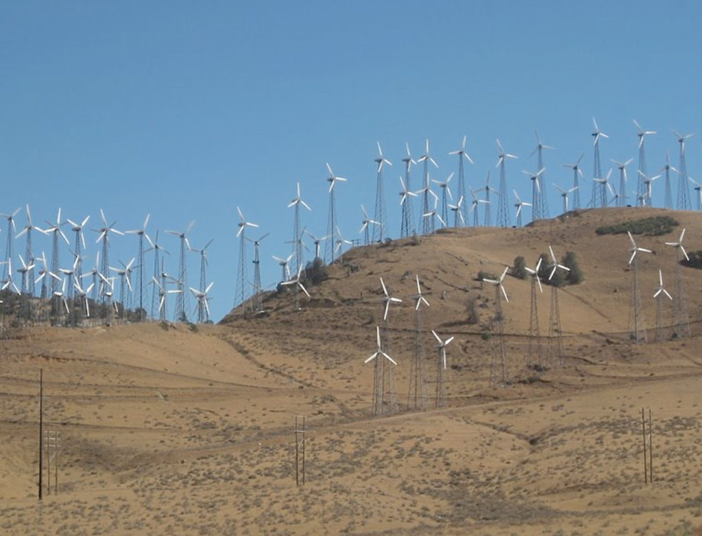 Evolution of wind turbineCaliforniaGeo